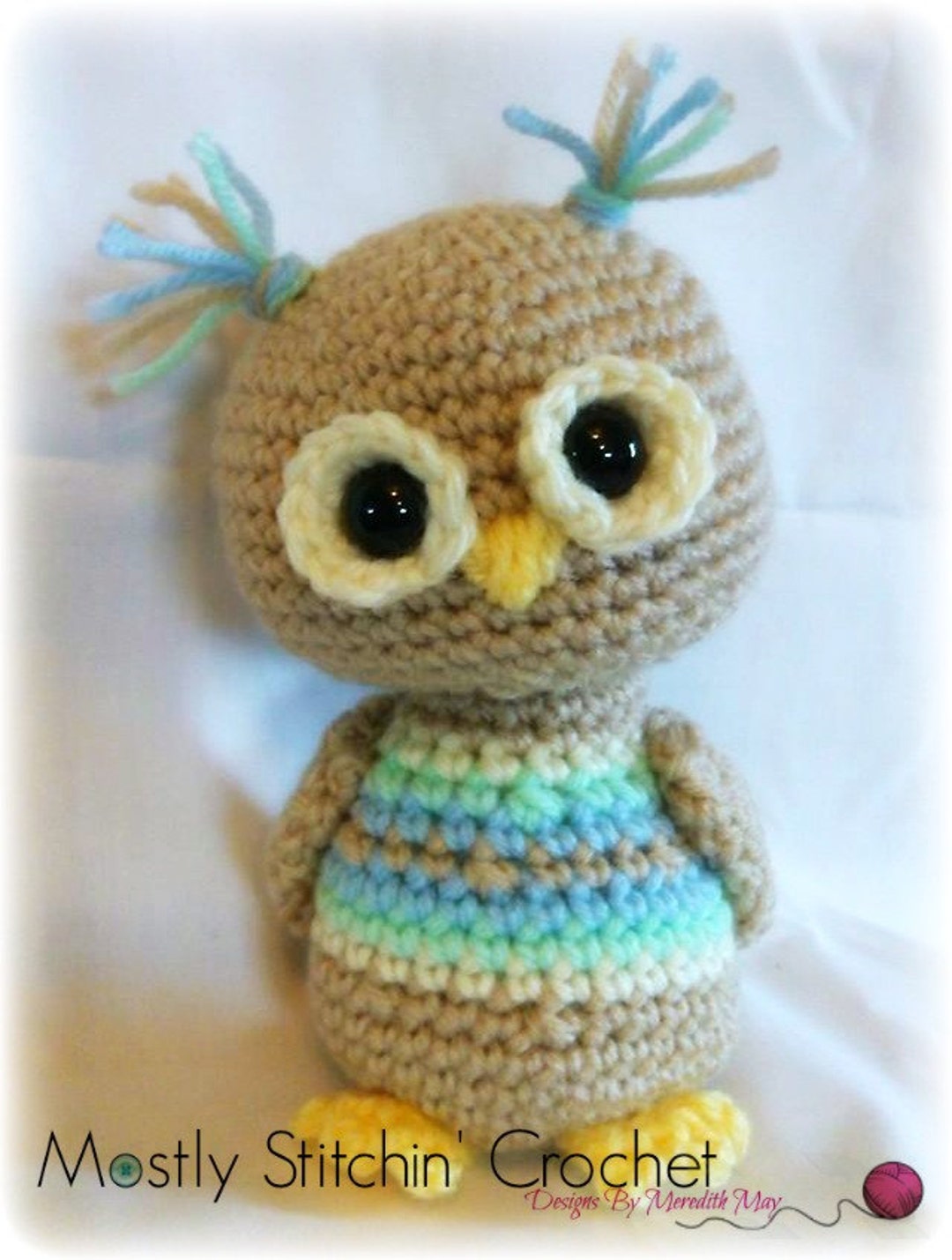 Scrappy Owls;crochet PATTERN PDF - Etsy