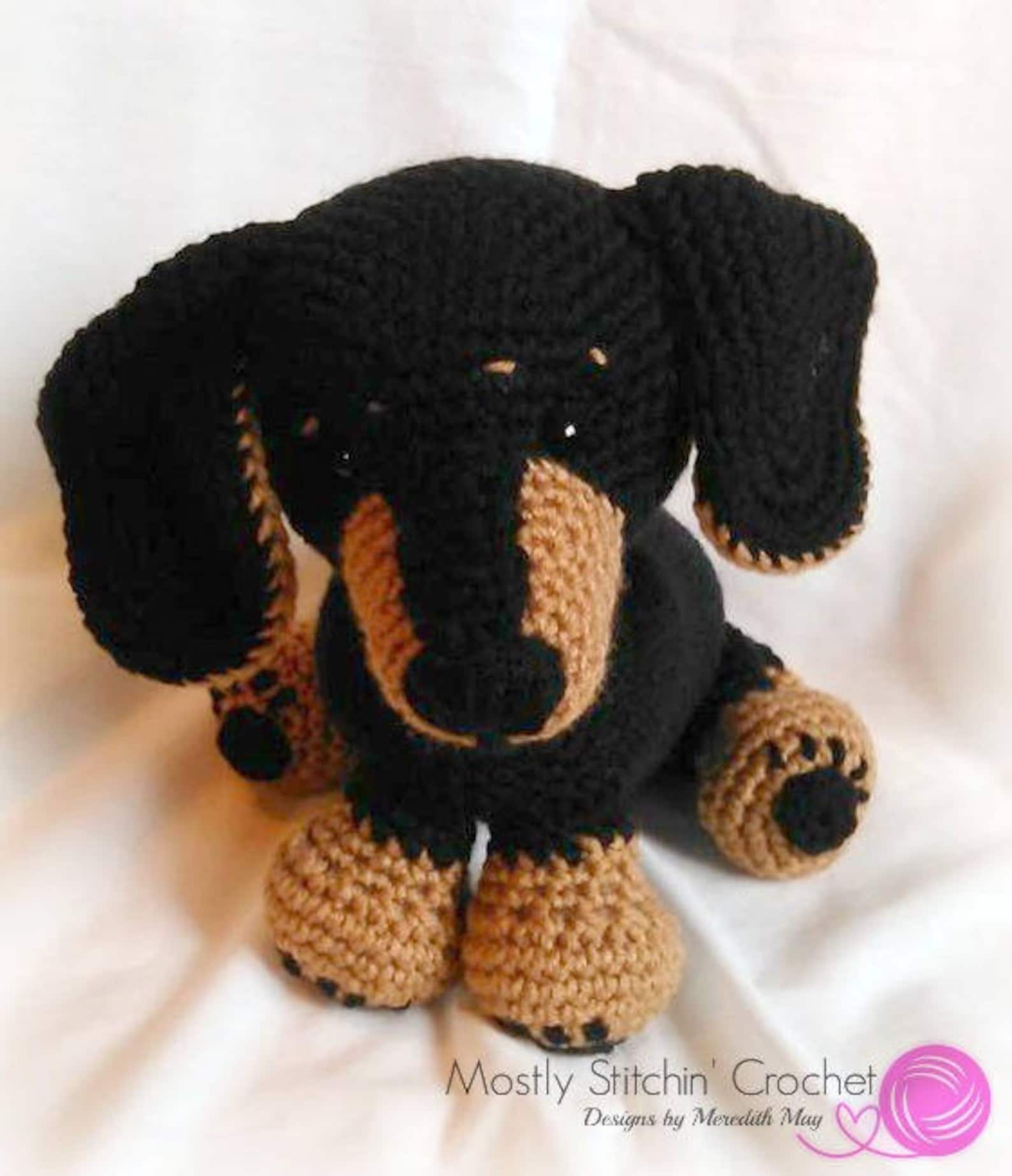 Dash the Dachshund Pup CROCHET PATTERN PDF | Etsy UK