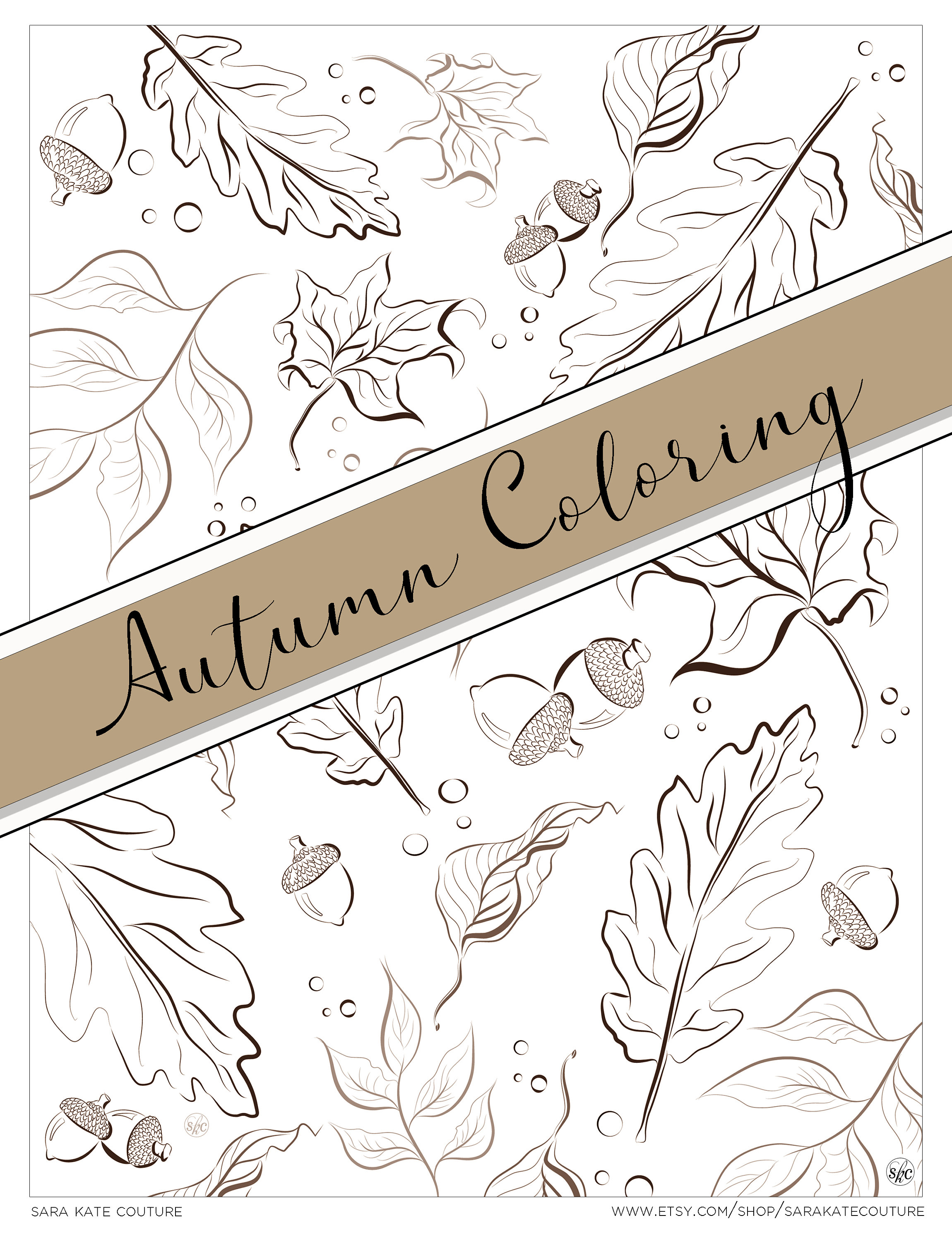 Autumn Leaves Coloring
