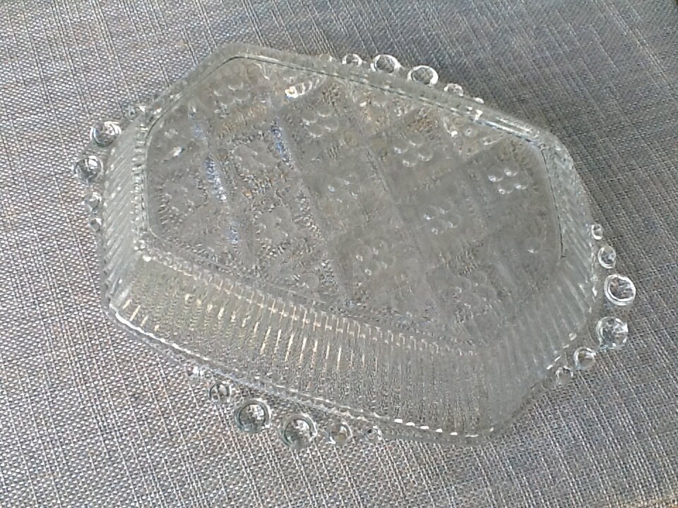 Vintage Fire King - Bubble Glass Candy Dish - Etsy
