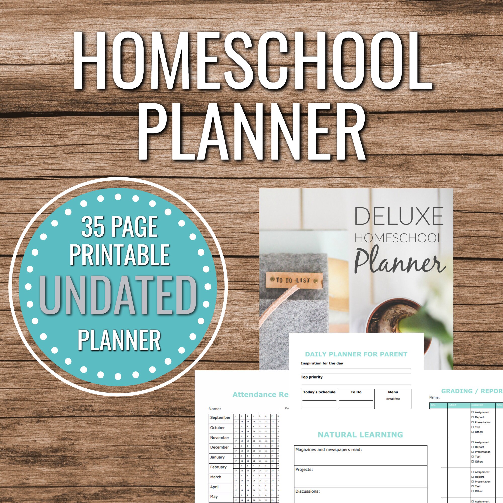 Printable Homeschool Planner - Homeschool Planning Printables ...