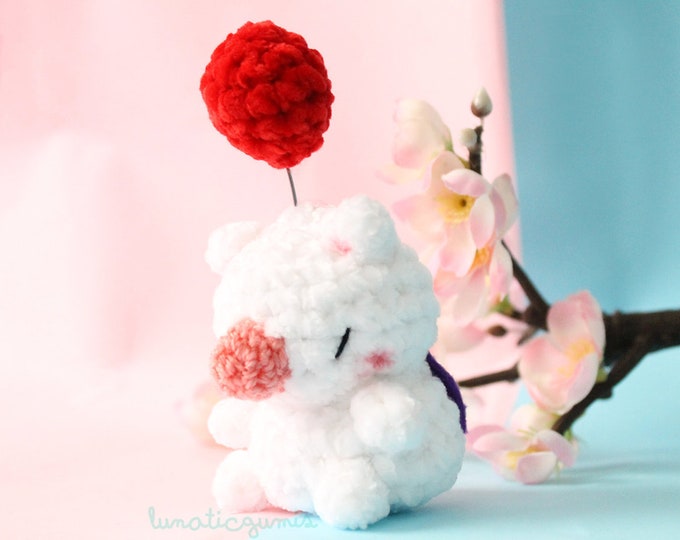Chibi Velvet Moogle Moguri Amigurumi Doll Final Fantasy - Etsy