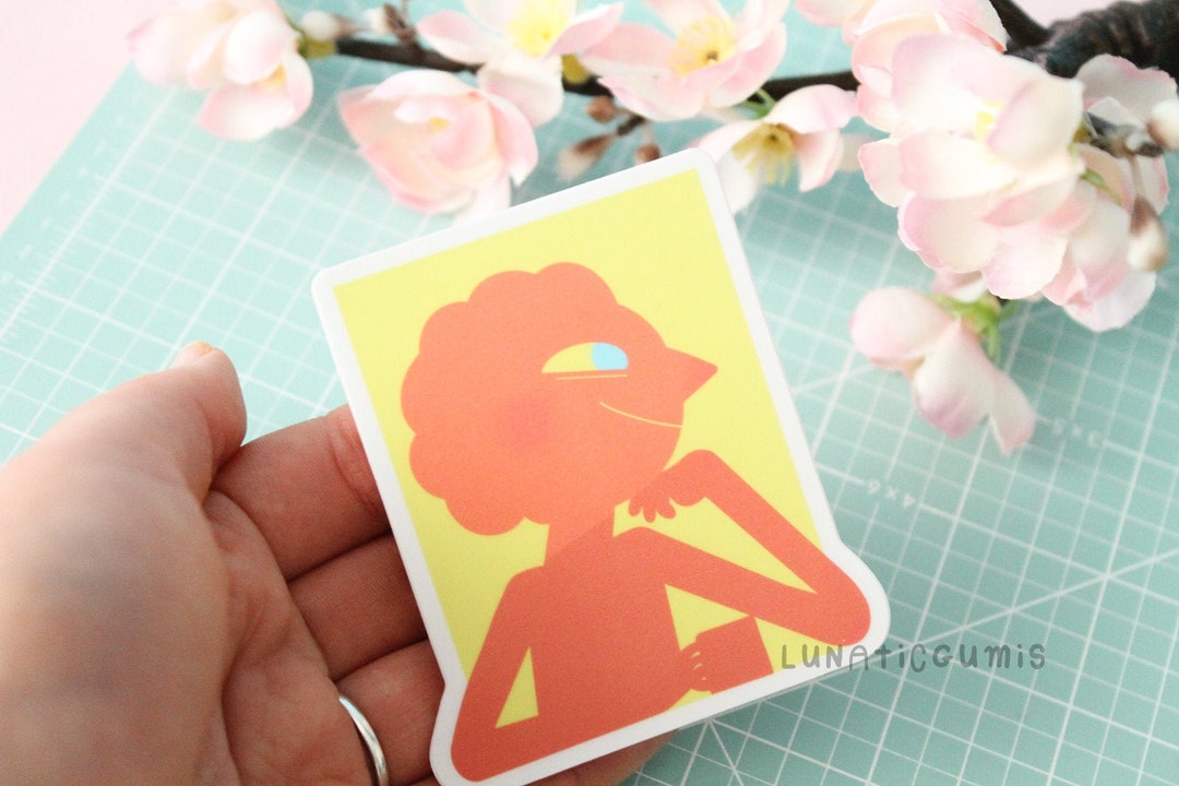 Prismo AT Charactter Clear Vinyl Sticker 73mm Cute Fan Art - Etsy