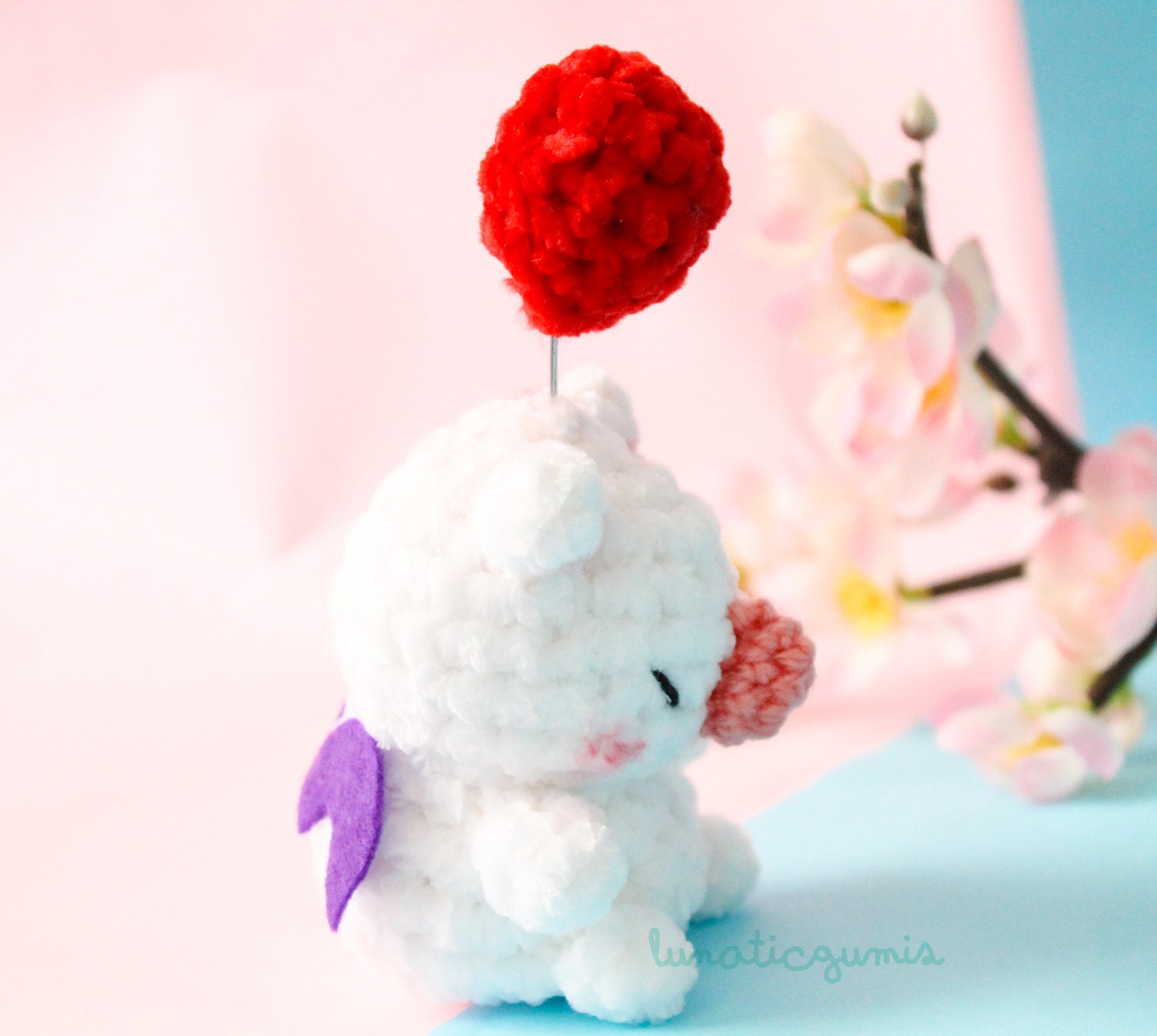 Chibi Velvet Moogle Moguri Amigurumi Doll Final Fantasy - Etsy UK