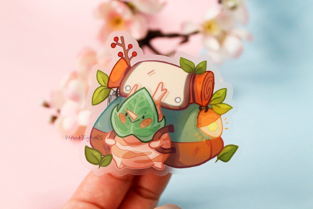 Cute Korok With Backpack Vinyl Sticker - Waterproof - Etsy