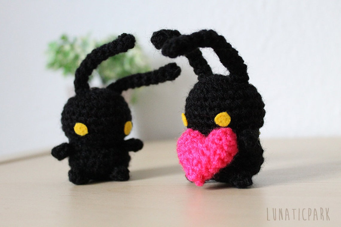 Chibi Amigurumi Heartless character from Kingdom Hearts - Etsy España