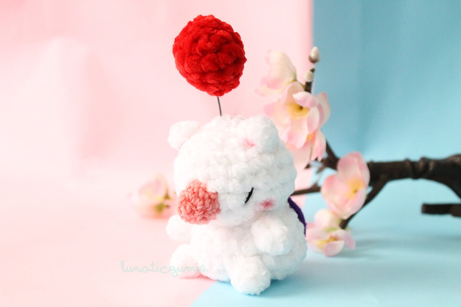 Chibi Velvet Moogle Moguri Amigurumi Doll Final Fantasy - Etsy UK