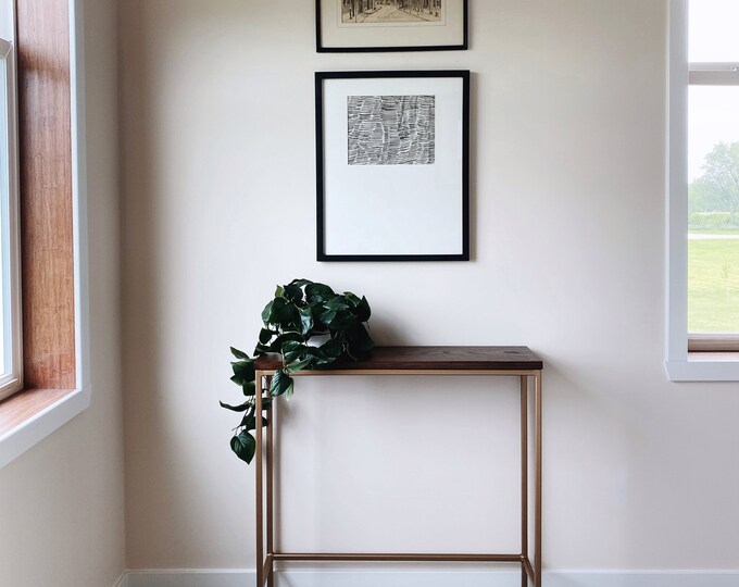 SLENDER Open Front Side Table 29 X 8 X 29.75 Narrow Side Table Entryway ...