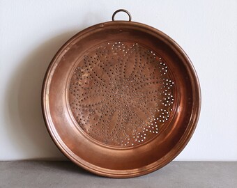 Copper Colander - Etsy