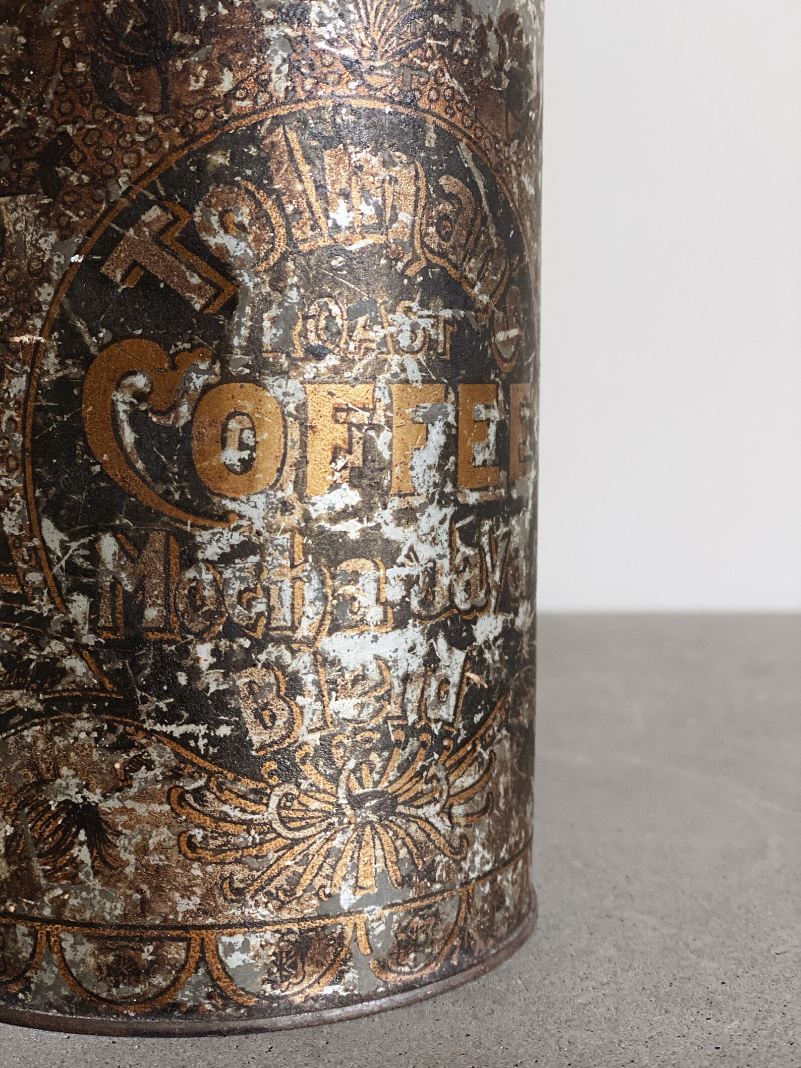 VINTAGE Metal Coffee Tin Antique Tolman's Coffee Tin - Etsy