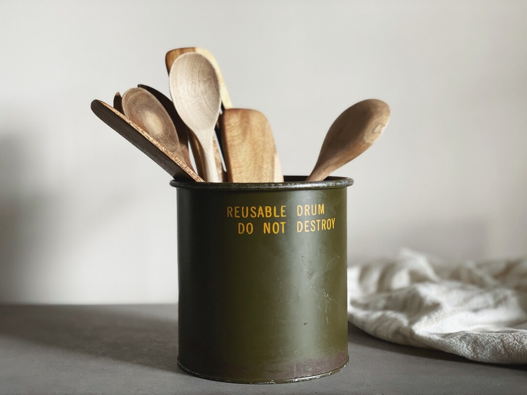 VINTAGE | Army Mirax Metal Canister | Rustic Metal Container | Vintage ...