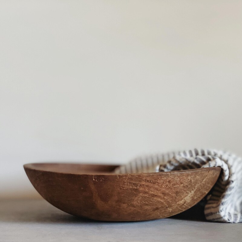 Rustic Wood Bowl - Etsy