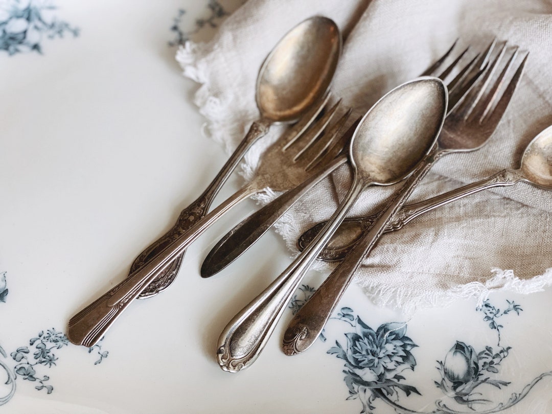 VINTAGE Assorted Silver Plated Flatware Pieces European - Etsy