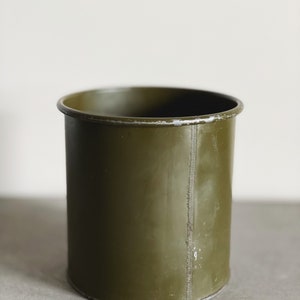 VINTAGE Army Mirax Metal Canister Rustic Metal Container Vintage ...