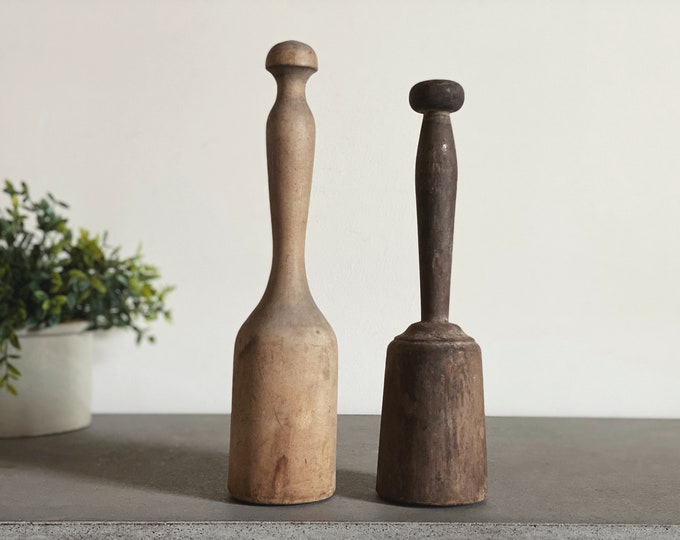 VINTAGE Assorted Primitive Wood Mashers Rustic Farmhouse Antique Wood ...