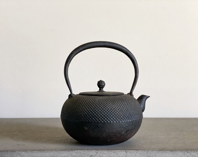 VINTAGE | Japanese Tetsubin Tea Kettle | Petite Cast Iron Tea Pot | Antique Japanese Tea Pot - Etsy