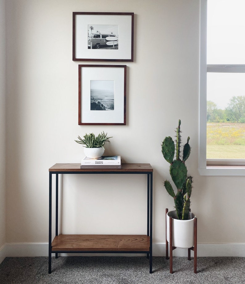 SLENDER Two Tier Side Table 29 X 8 X 29.75 Narrow Side | Etsy