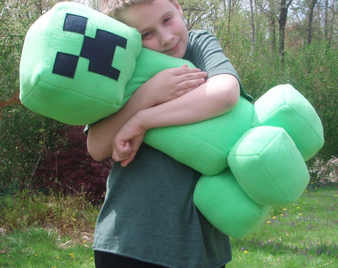 Giant Creeper Plush, Handmade - Inspired by Minecraft, NOT Official - Etsy