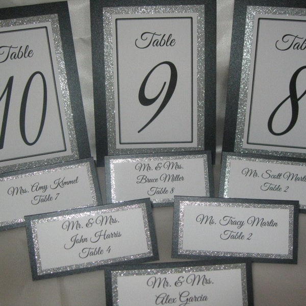 Glitter Table Number - Etsy