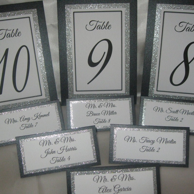 Bling Table Number - Etsy