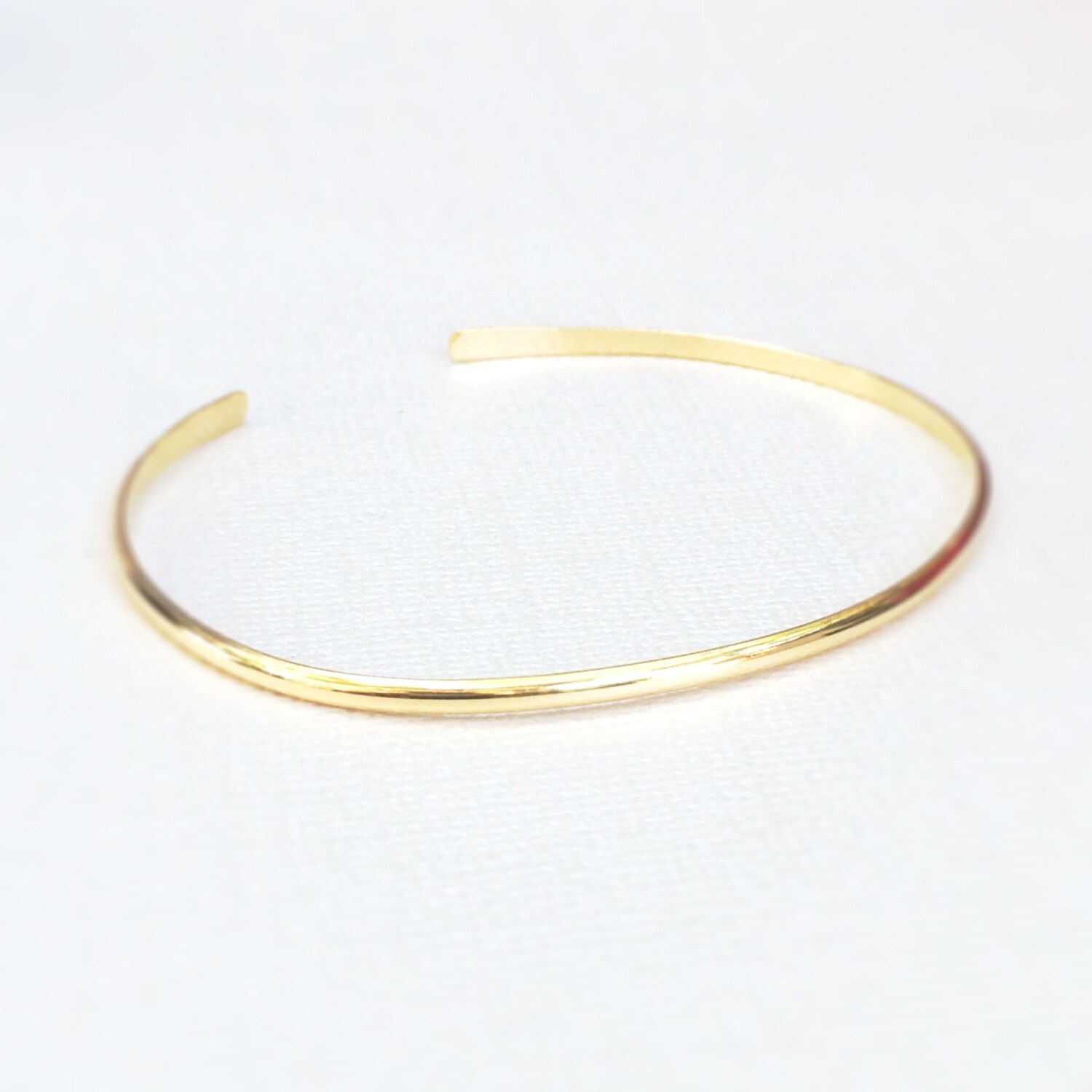 Skinny Stacking Cuff Simple Hand Forged Brass Cuff Bracelet - Etsy
