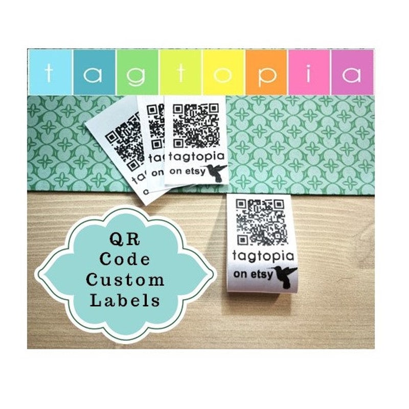 Qr Code Sewing Tags - Etsy