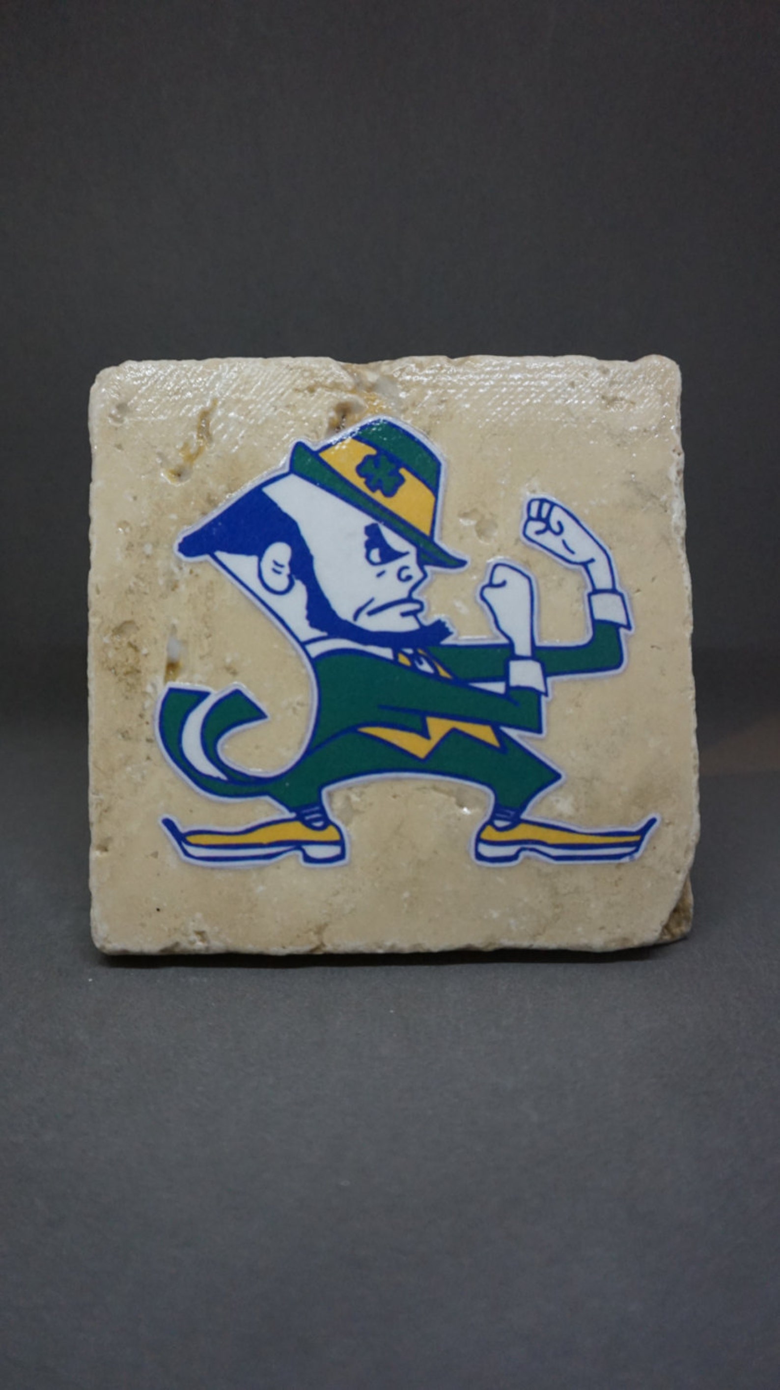 Norte Dame fighting Irishman Coaster 4-pack - Etsy