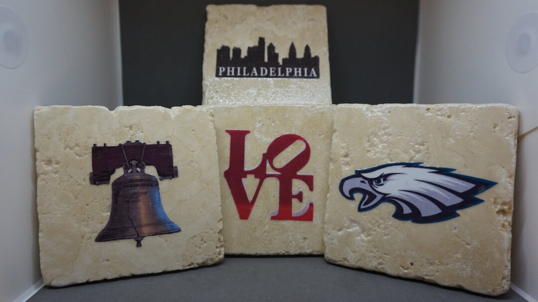 Philadelphia Coasters 4-pack - Etsy