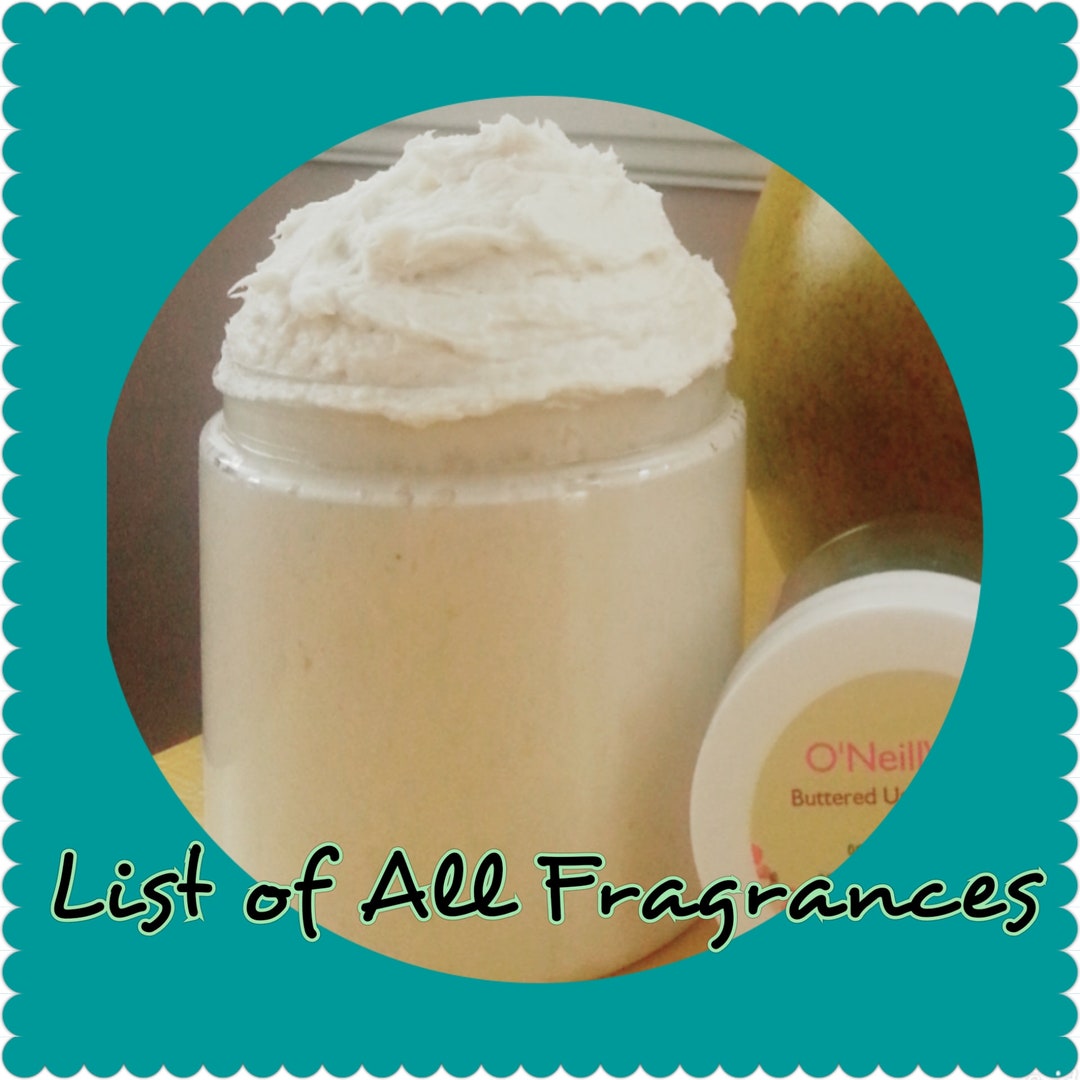 ALL Body Butter Fragrances - Etsy
