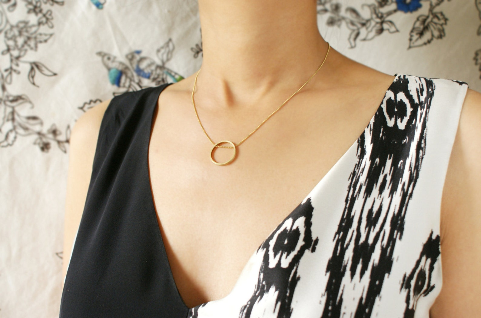 Infinity Circle Necklace Infinity Jewelry Woven Chain Circle - Etsy