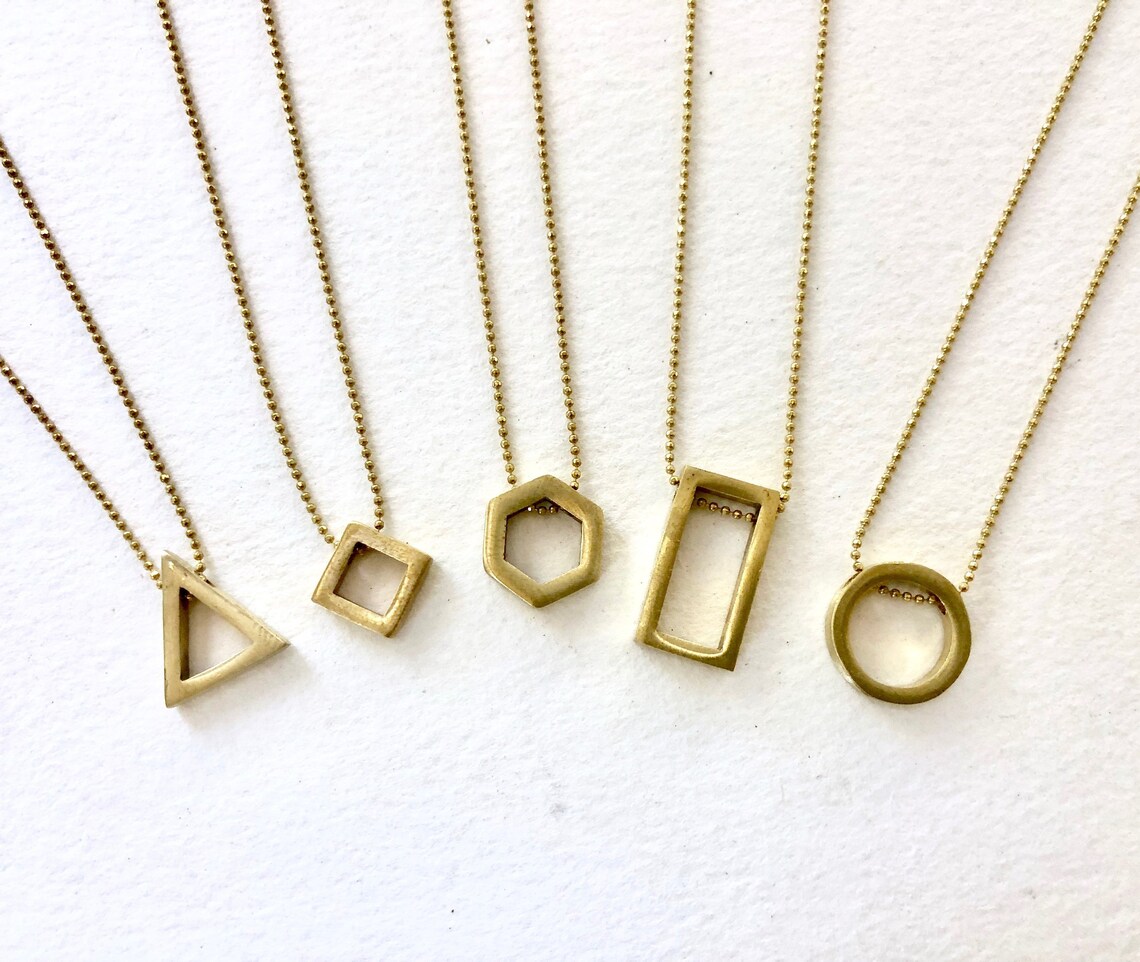 Hexagon Necklace Infinity Jewelry Hexagon Woven Chain - Etsy