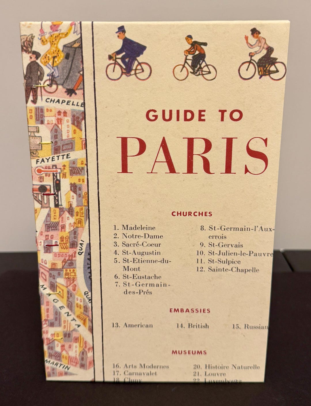 Hand-sewn Guide to Paris Journal, 8.5 X5.5 - Etsy