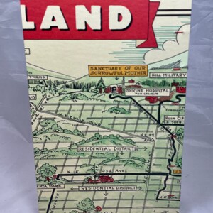 Portland, Oregon Hand-sewn Map Journal, 8.5x5.5 - Etsy