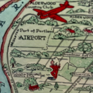 Portland, Oregon Hand-sewn Map Journal, 8.5x5.5 - Etsy