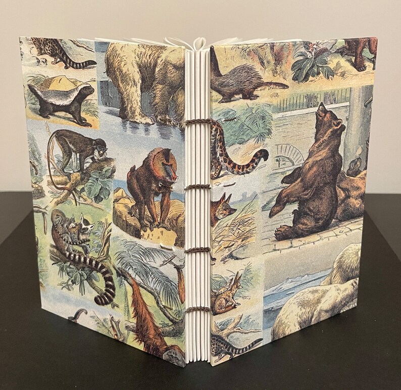 Animals on the Covers of a Hand-sewn Journal 6.5x4 - Etsy