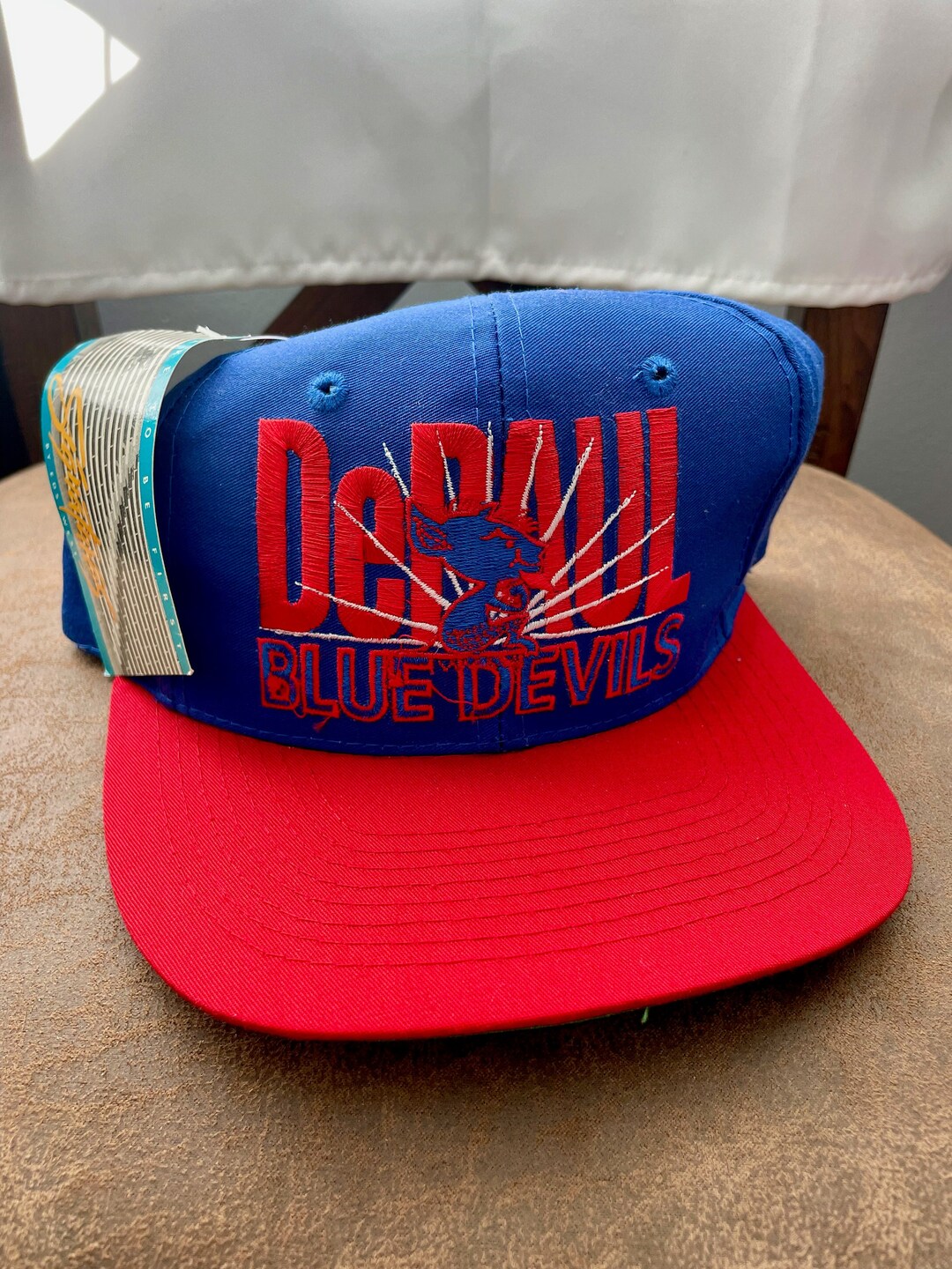 NWT - Deadstock Vintage 80s/90s Depaul Blue Devils Snapback Hat - Wool ...