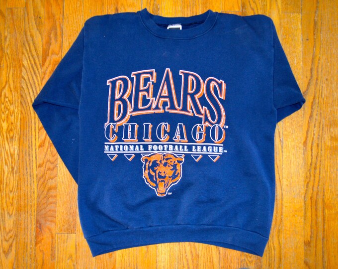 THE Chicago Bears Vintage NFL Crewneck Sweatshirt - Go Bears! - Etsy