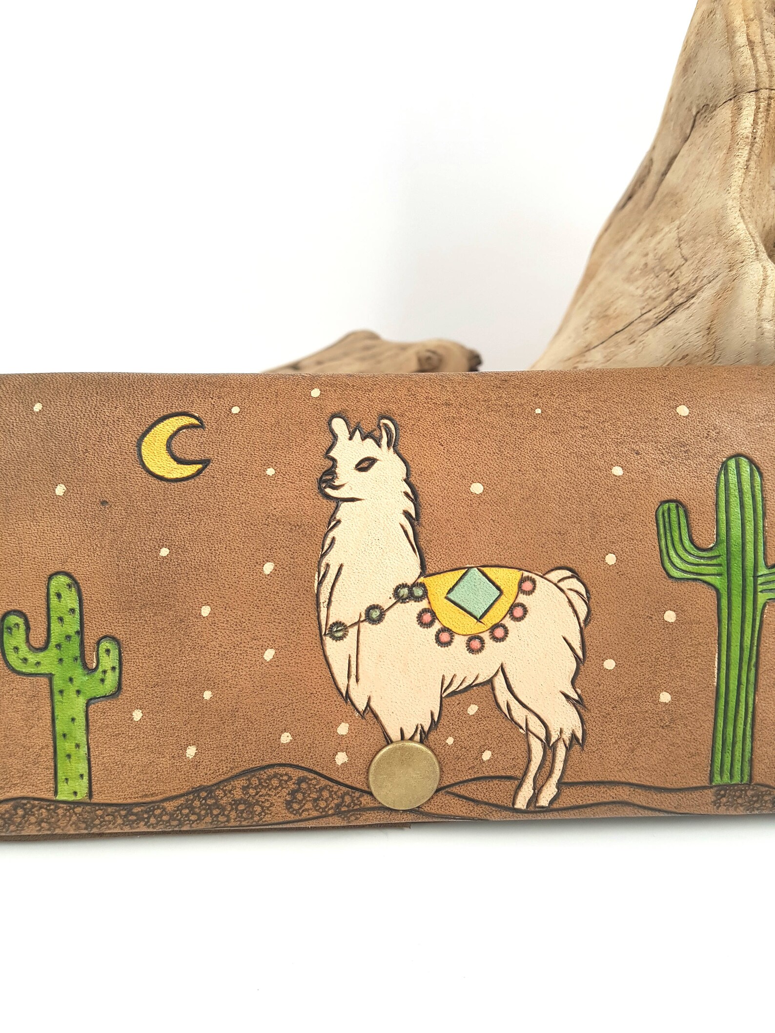 Llama Women's Leather Wallet Personalized Wallet - Etsy Canada