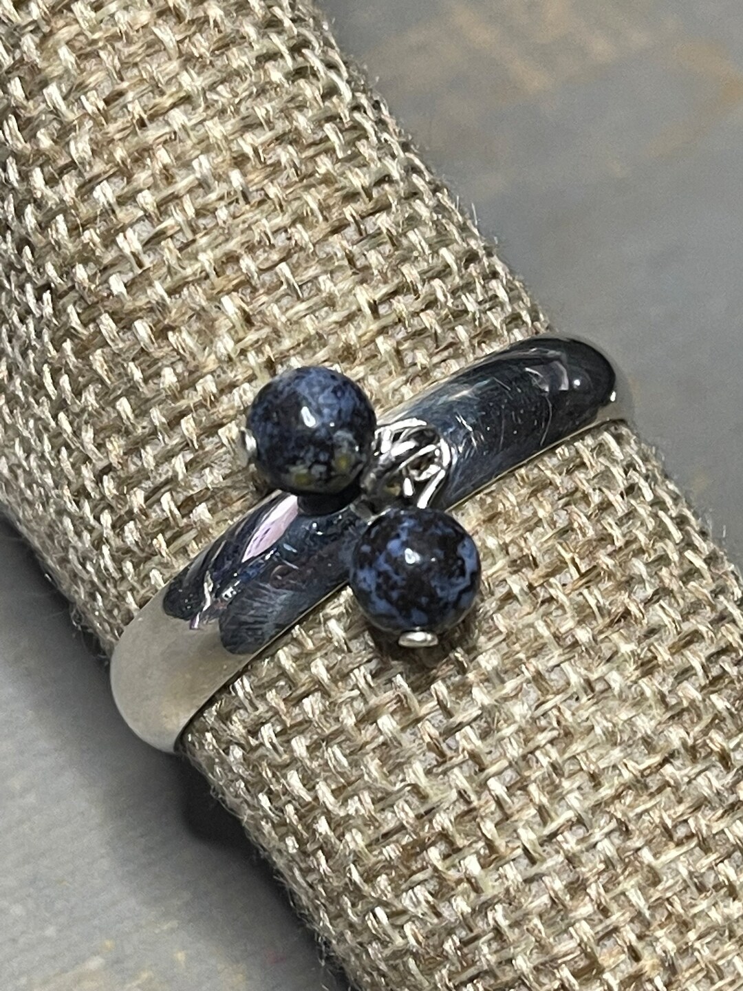 Custom Made to Order Toe Ring Big Toe Toe Ring With Two Magic Agate 6 ...