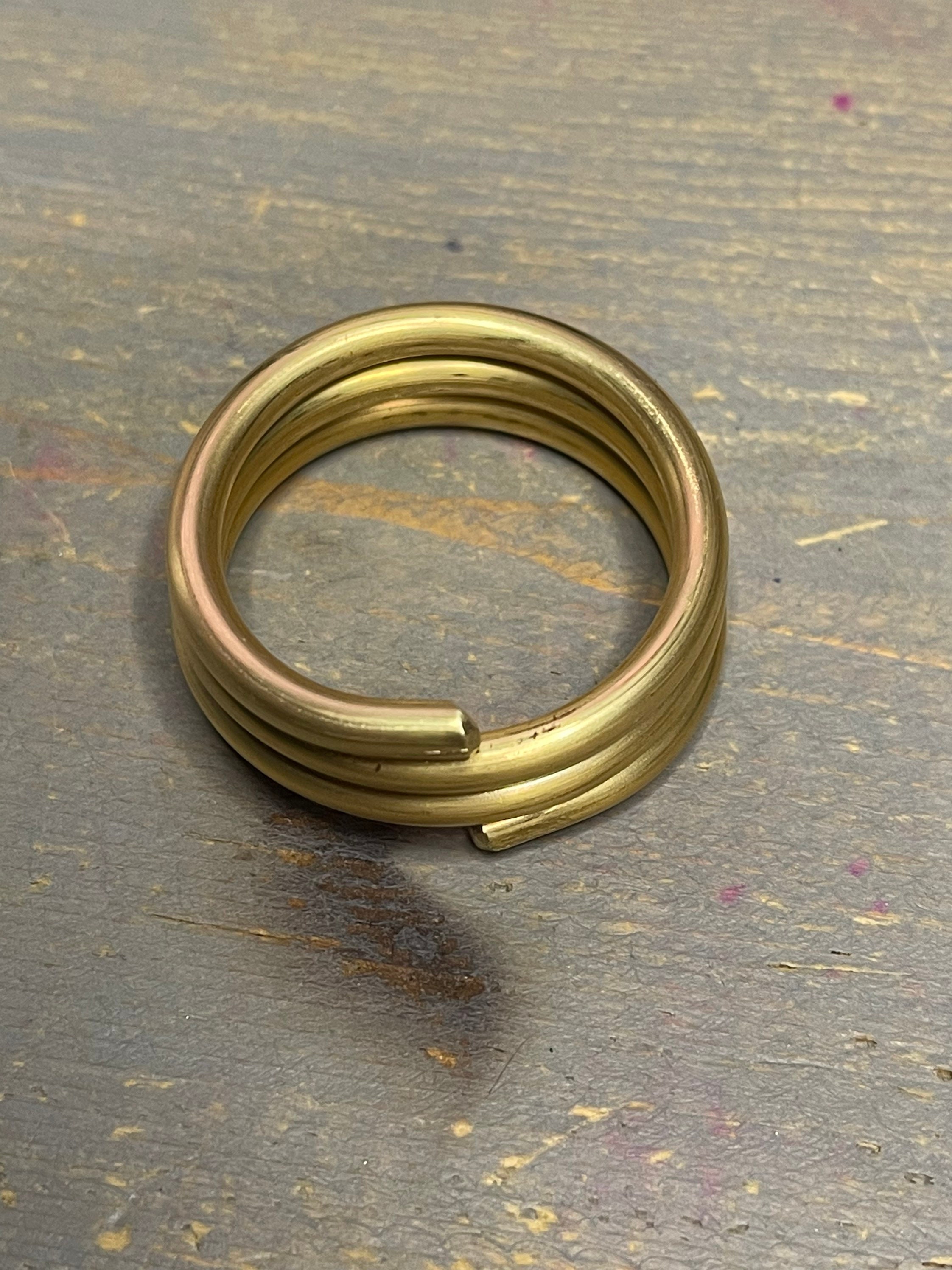 Custom Made Chunky Brass Big Toe Toe Ring Multi Loop 2, 3, 4, 5 Loops ...