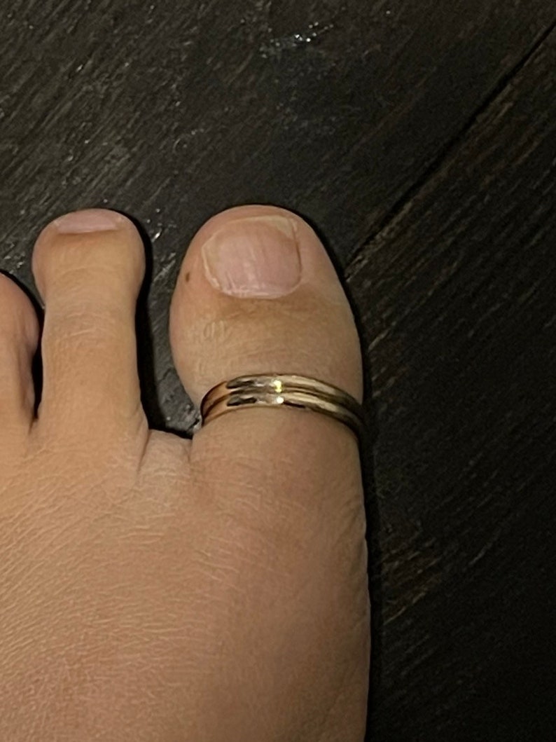 Gold Toe Ring Big Toe Any Size Custom Made to Order Multi Loop - Etsy