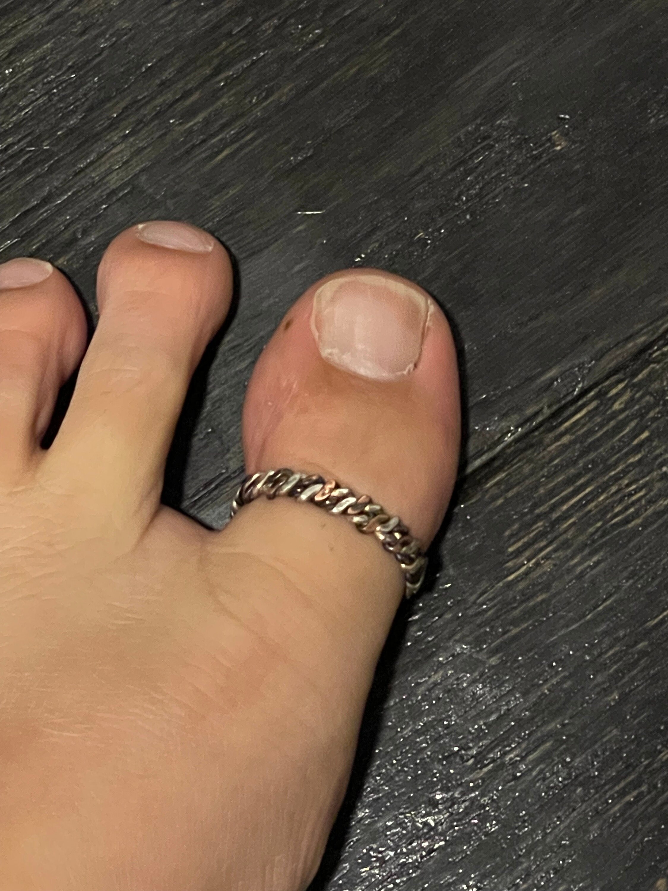 Custom Made to Order Big Toe Toe Ring Copper Aluminum Twisted Wire ...