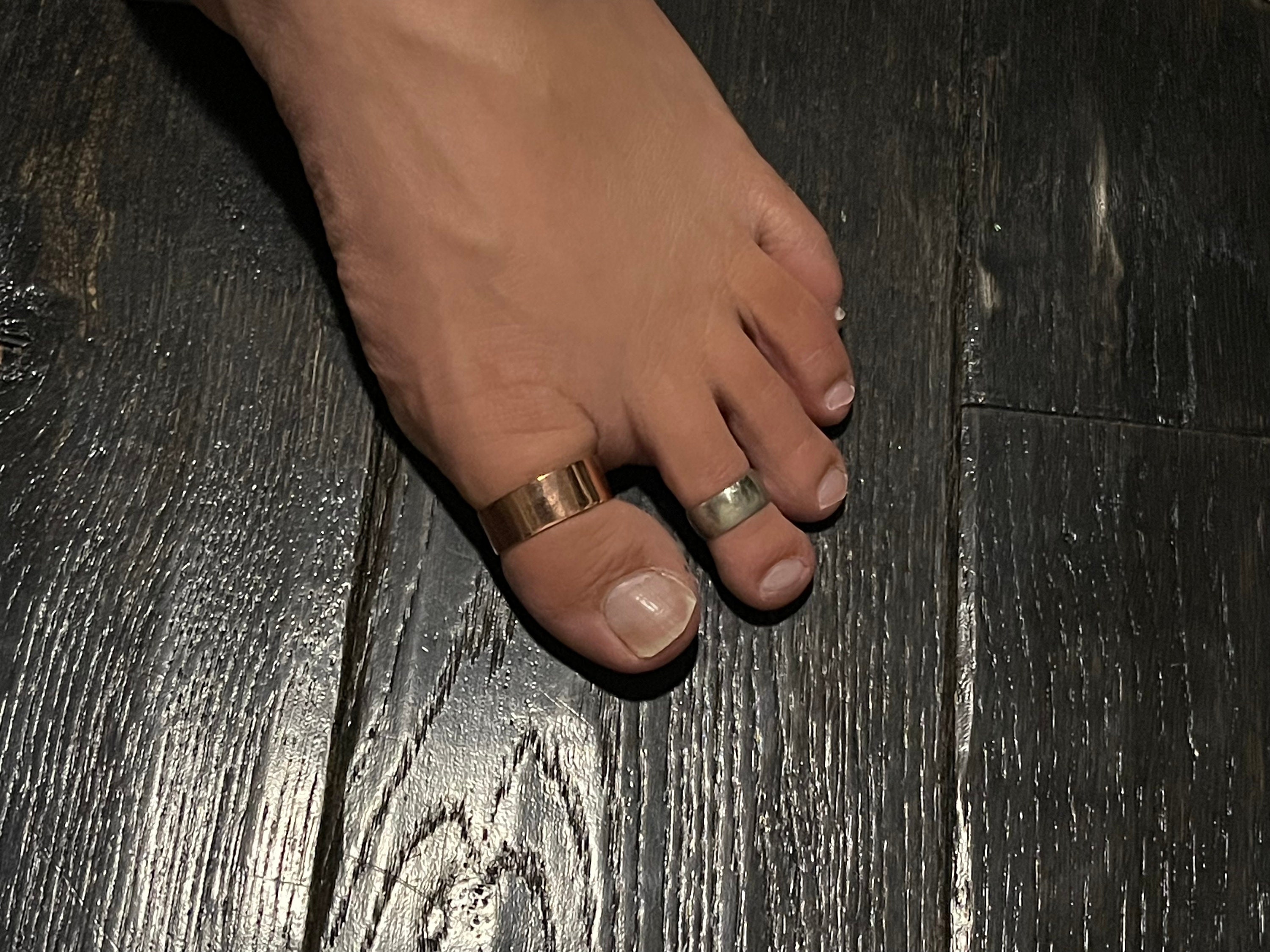 Fully Custom Made Big Toe Toe Ring Copper Chunky Big Toe 7.5mm, 10mm or ...