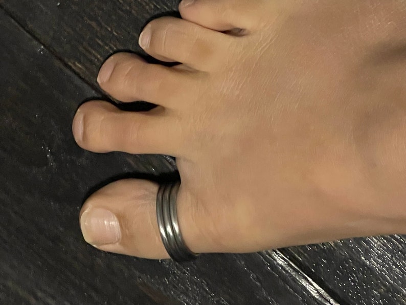 Custom Made to Order Big Toe Toe Ring Loop Spiral Stainless Steel Boho ...