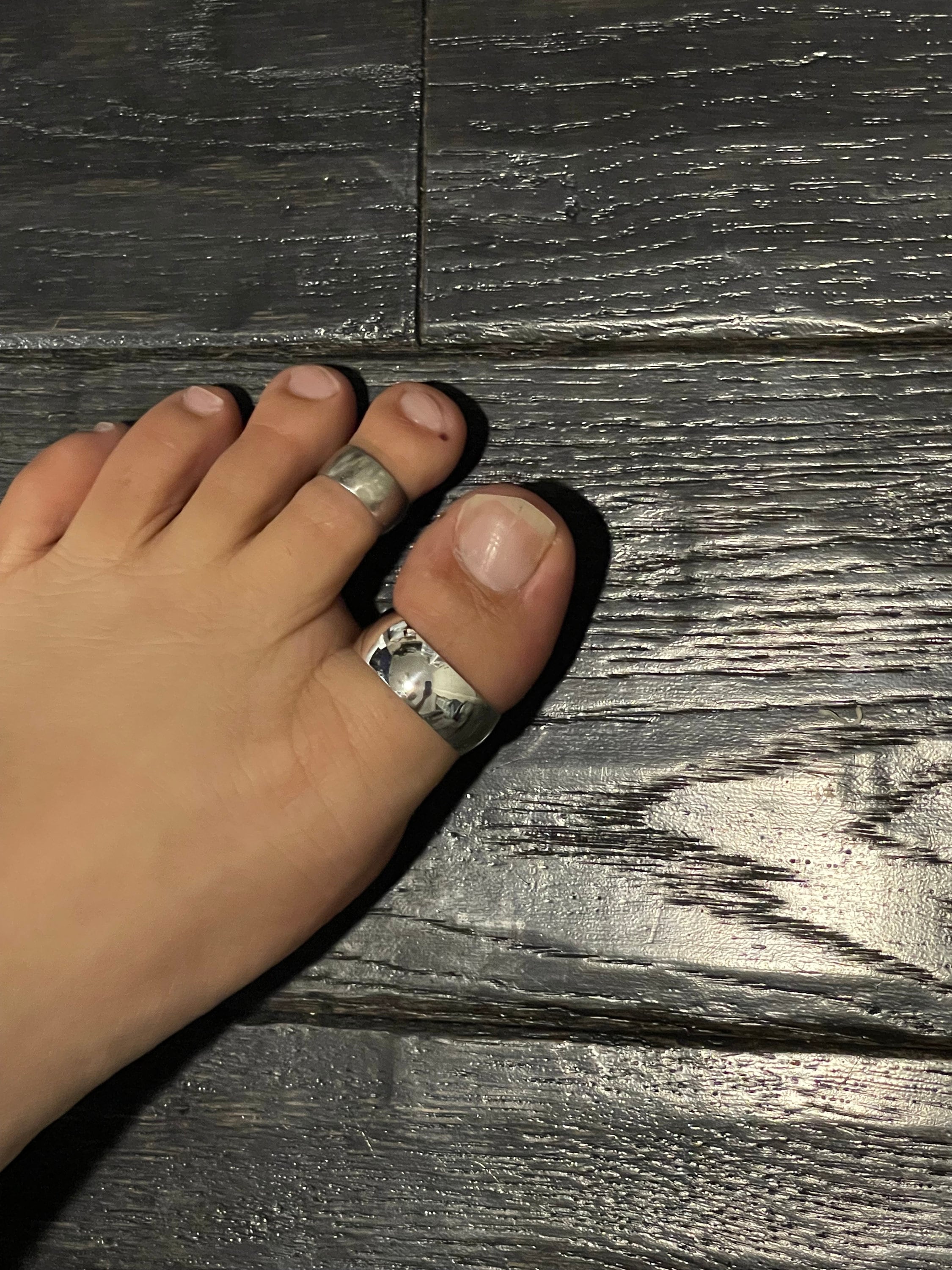 Big Toe Toe Ring Sterling Silver 10.4mm Wide Chunky Thick Toe Ring for ...