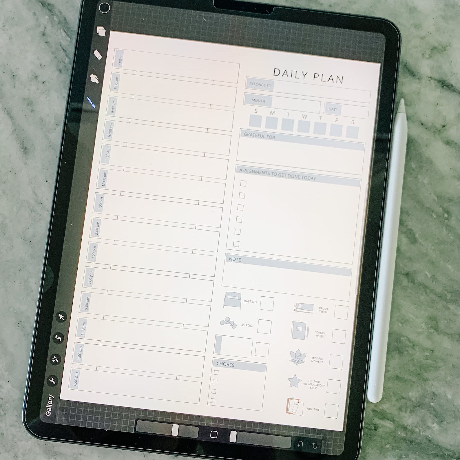 Homeschool Planner, Student Planner, Daily Schedule, Instant Download ...