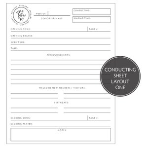 Primary Planning Set -- Primary Conducting Sheet, Planner & Calendar ...