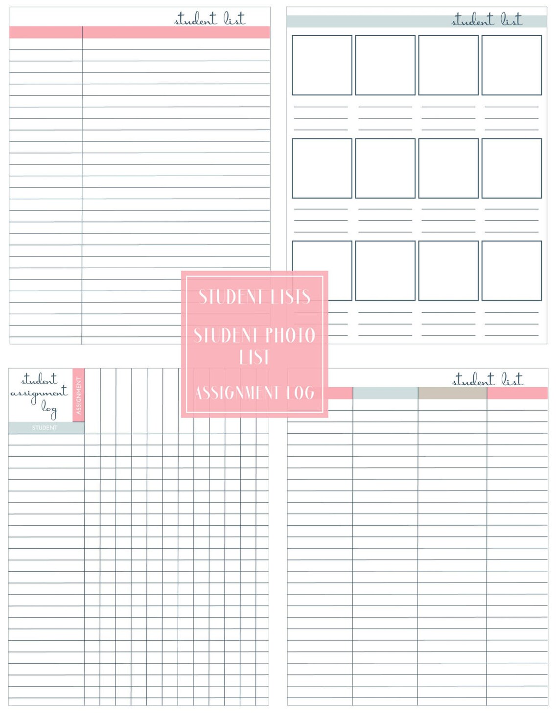 Teacher Lesson Planning Set - Teacher Organization Kit - Classroom ...