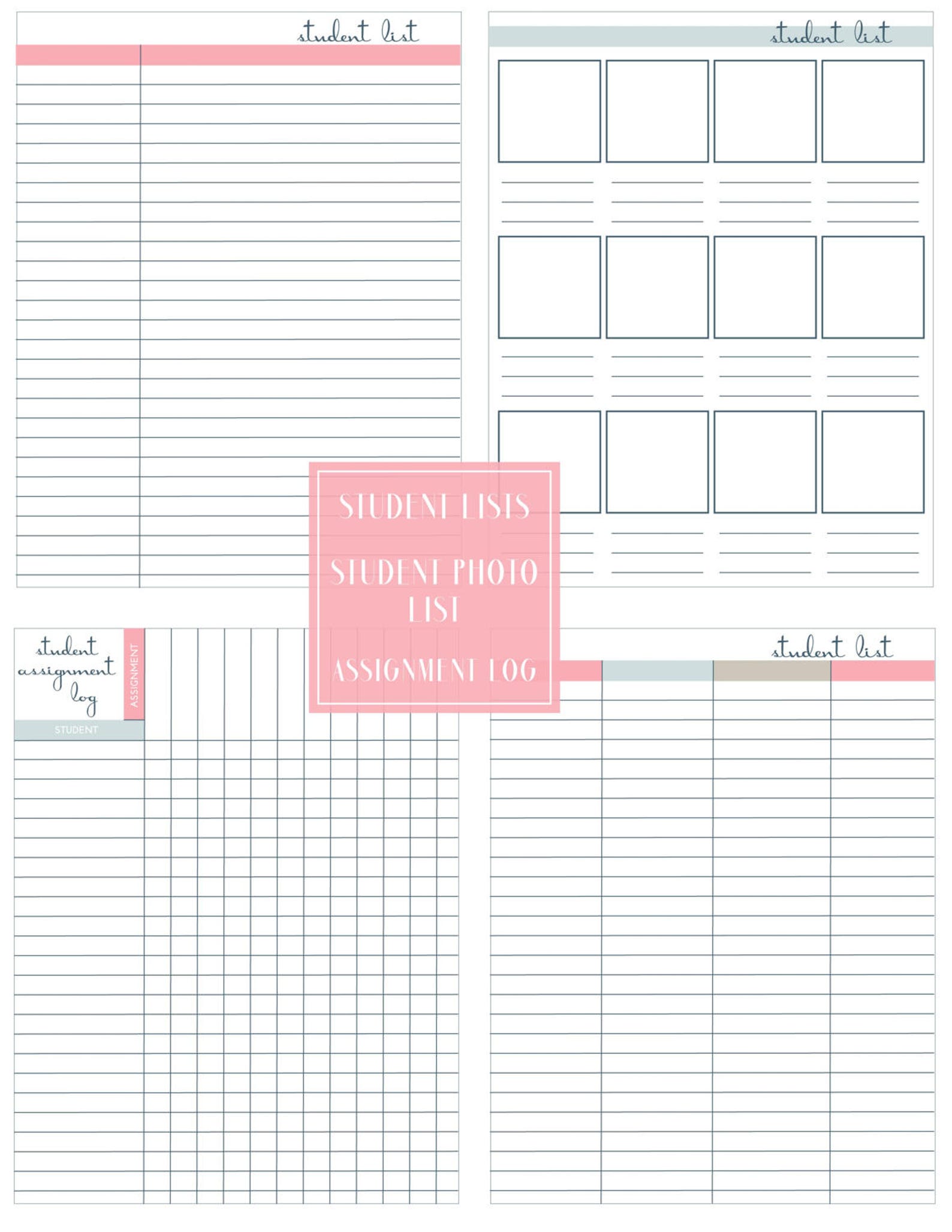 Teacher Lesson Planning Set - Teacher Organization Kit - Classroom ...