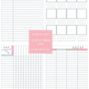 Teacher Lesson Planning Set - Teacher Organization Kit - Classroom ...